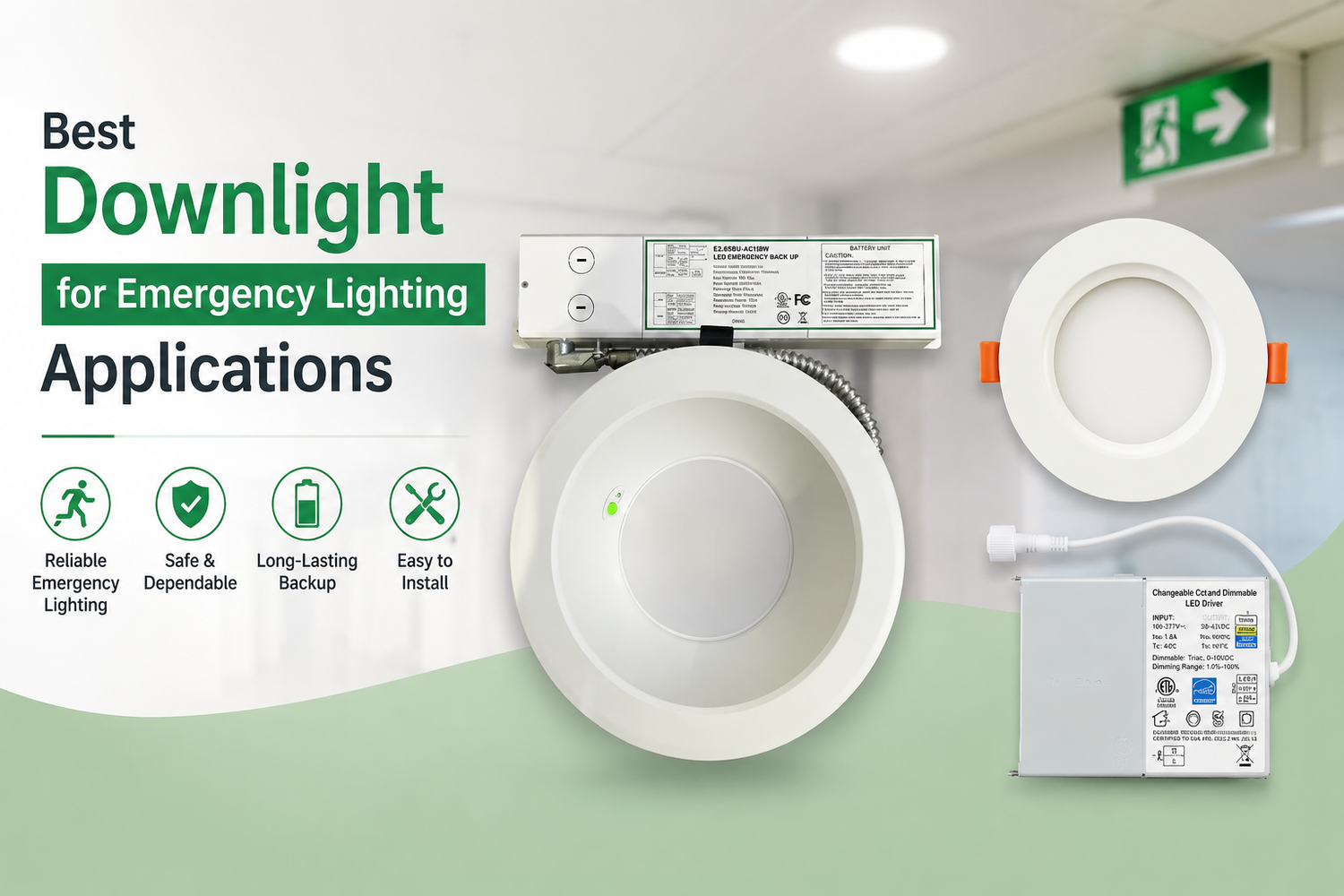 Best Downlight for Emergency Lighting Applications – AHA Lighting LED