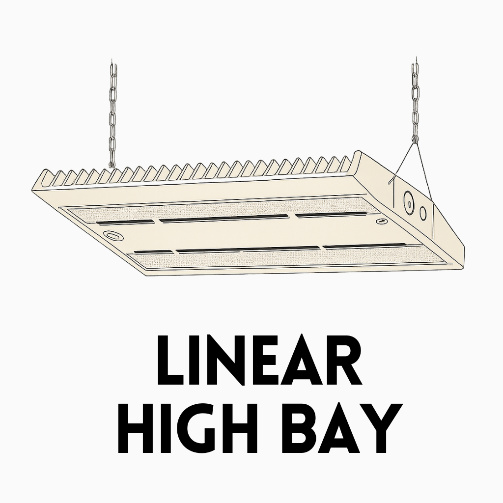 4 Ft Linear LED High Bay Lights with Battery Backup – AHA Lighting LED